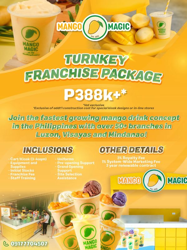 Mango Magic PH - Best Mango Shake Ever, Franchise